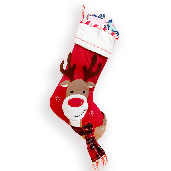 The Holiday Aisle® Reindeer Holiday Stocking & Reviews | Wayfair