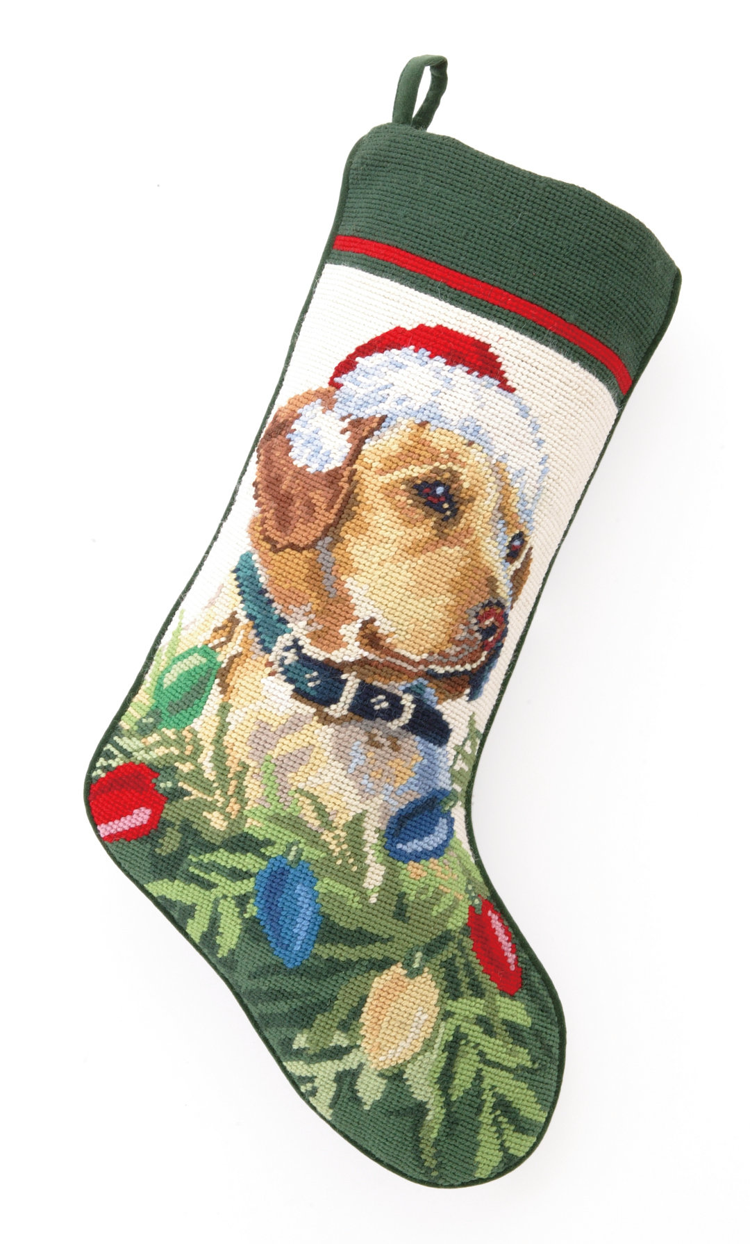 The Holiday Aisle® Yellow Lab Needlepoint Stocking & Reviews | Wayfair