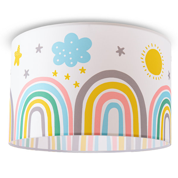 Harriet Bee Bündige Deckenleuchte Klara, 45.5 cm aus Stoff | Wayfair.de