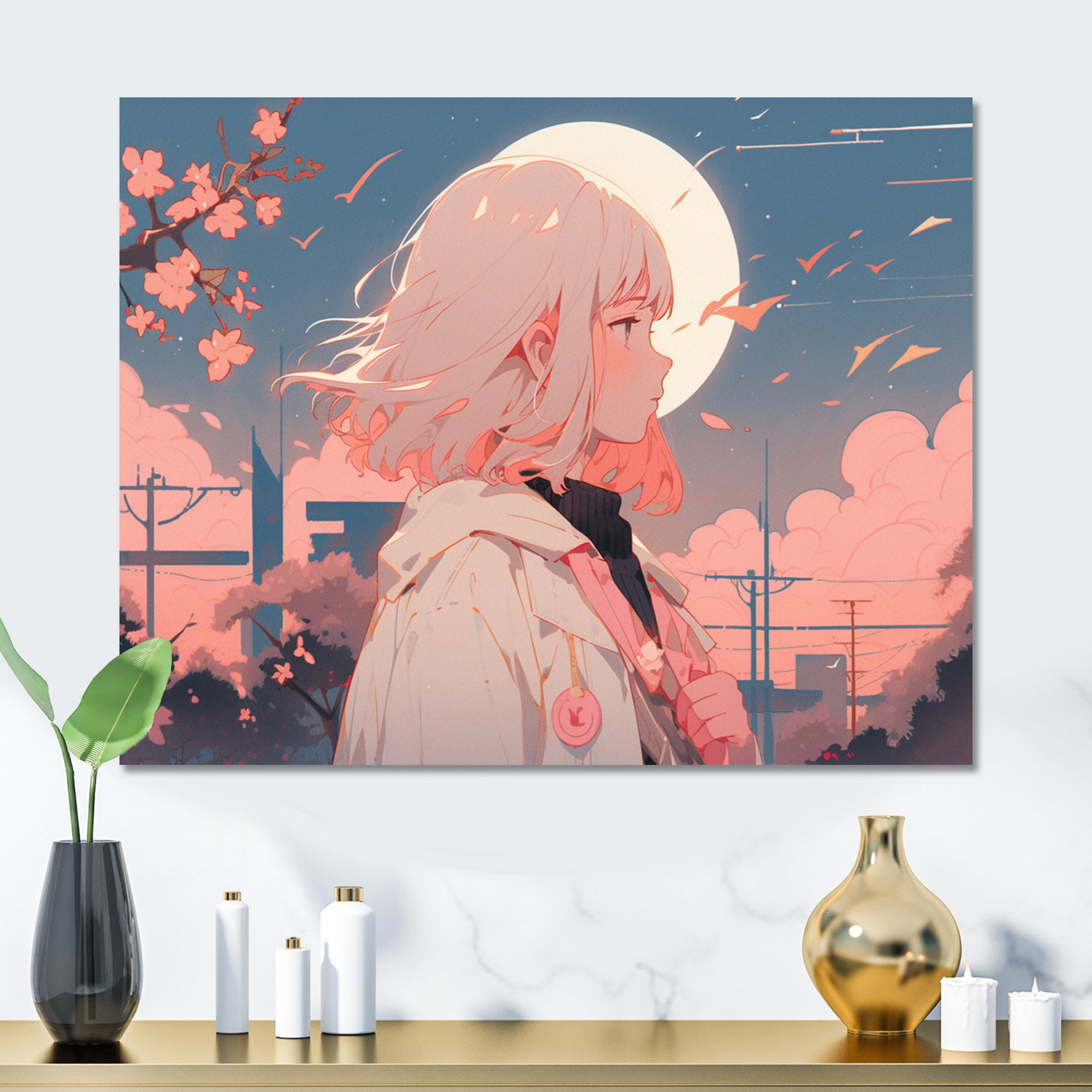 Red Barrel Studio® Female Parody Character V - Fashion Woman Metal Wall ...