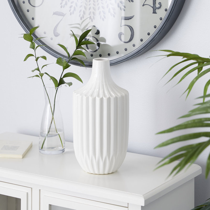 George Oliver Ceramic Fluted Decorative Vase & Reviews | Wayfair