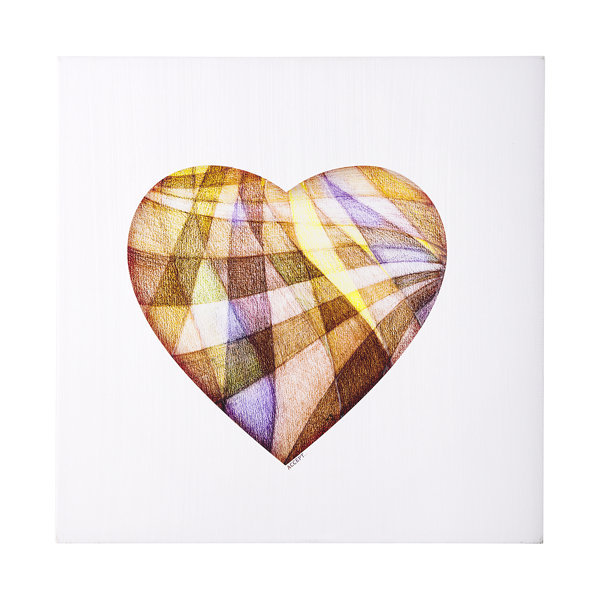 The Holiday Aisle® Orange Heart (30 x 30) - Wayfair Canada