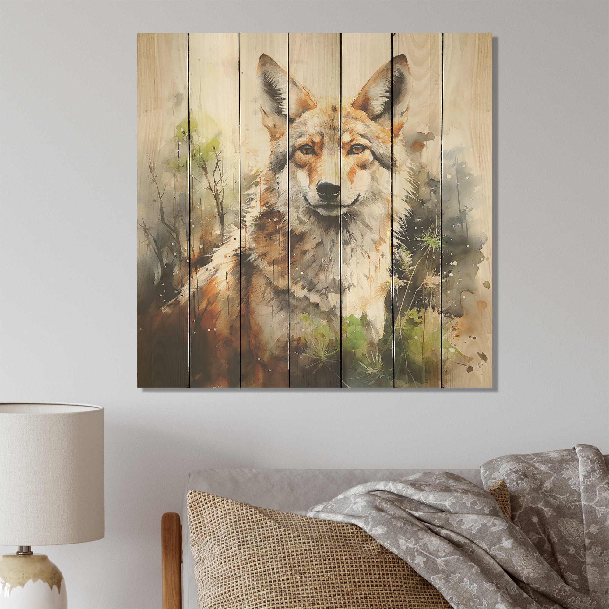 Millwood Pines Whimsical Wanderer Inspired Coyote I - Coyote Animal On ...