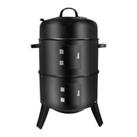 Mastercook Vertical Charcoal Portable 348 Square Inches Smoker & Grill ...