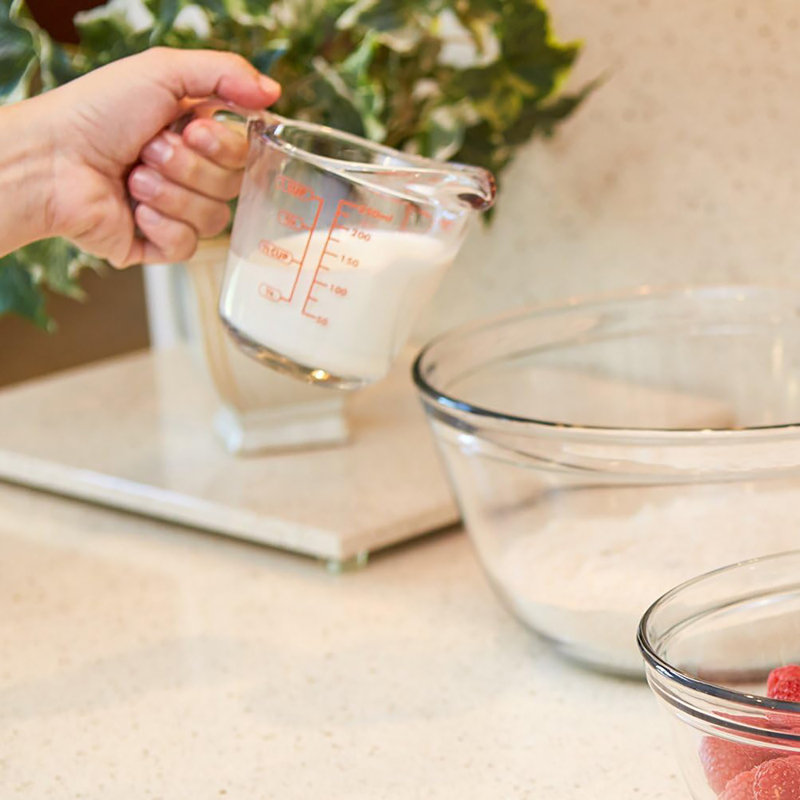 doitbest 3-Piece Glass Measuring Cup Set (1-Cup, 2-Cup, 4-Cup) for ...