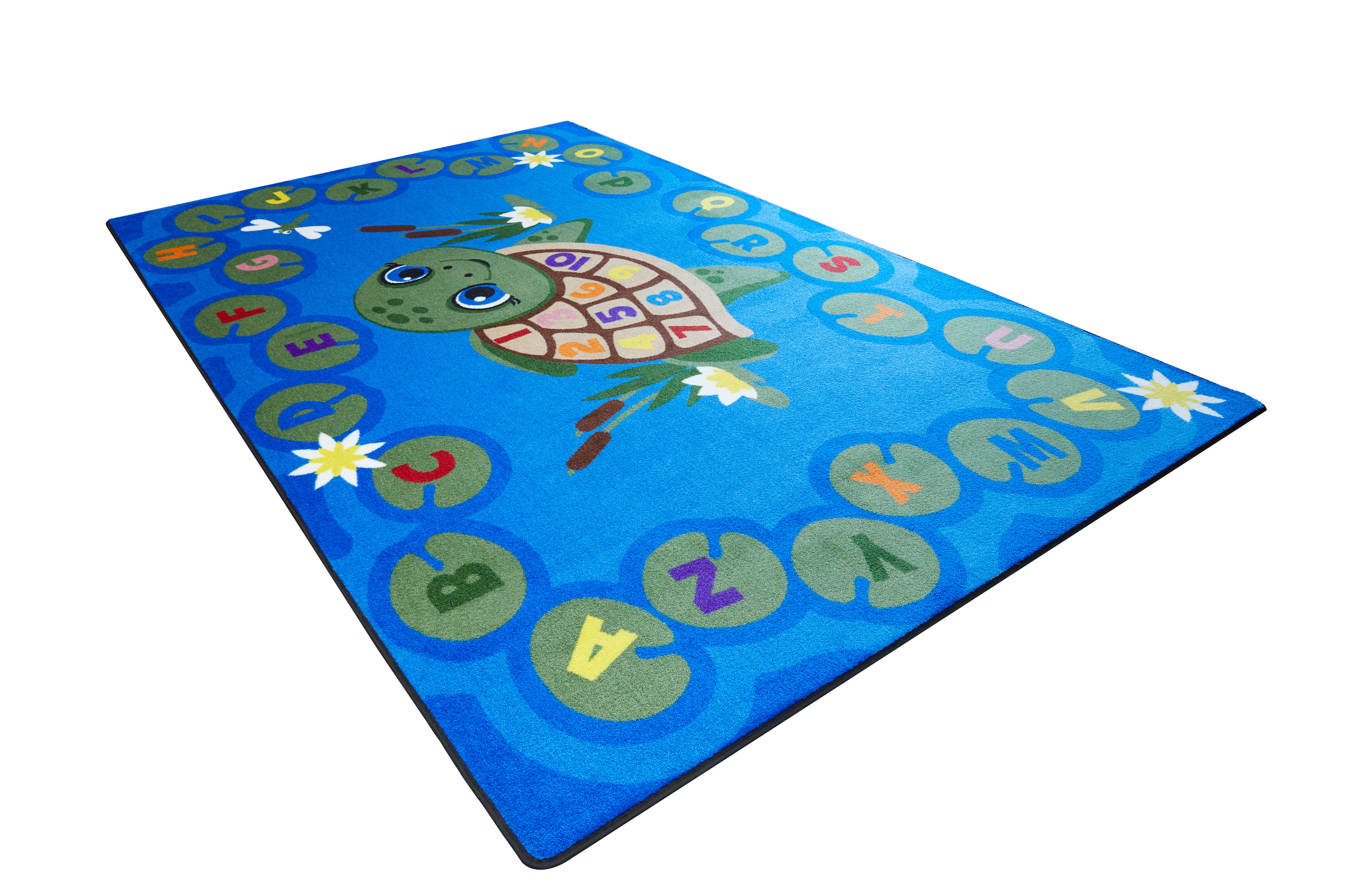 Kid Carpet KidCarpet Turtle Pond Circle Time Rug, Educational Kids Car ...