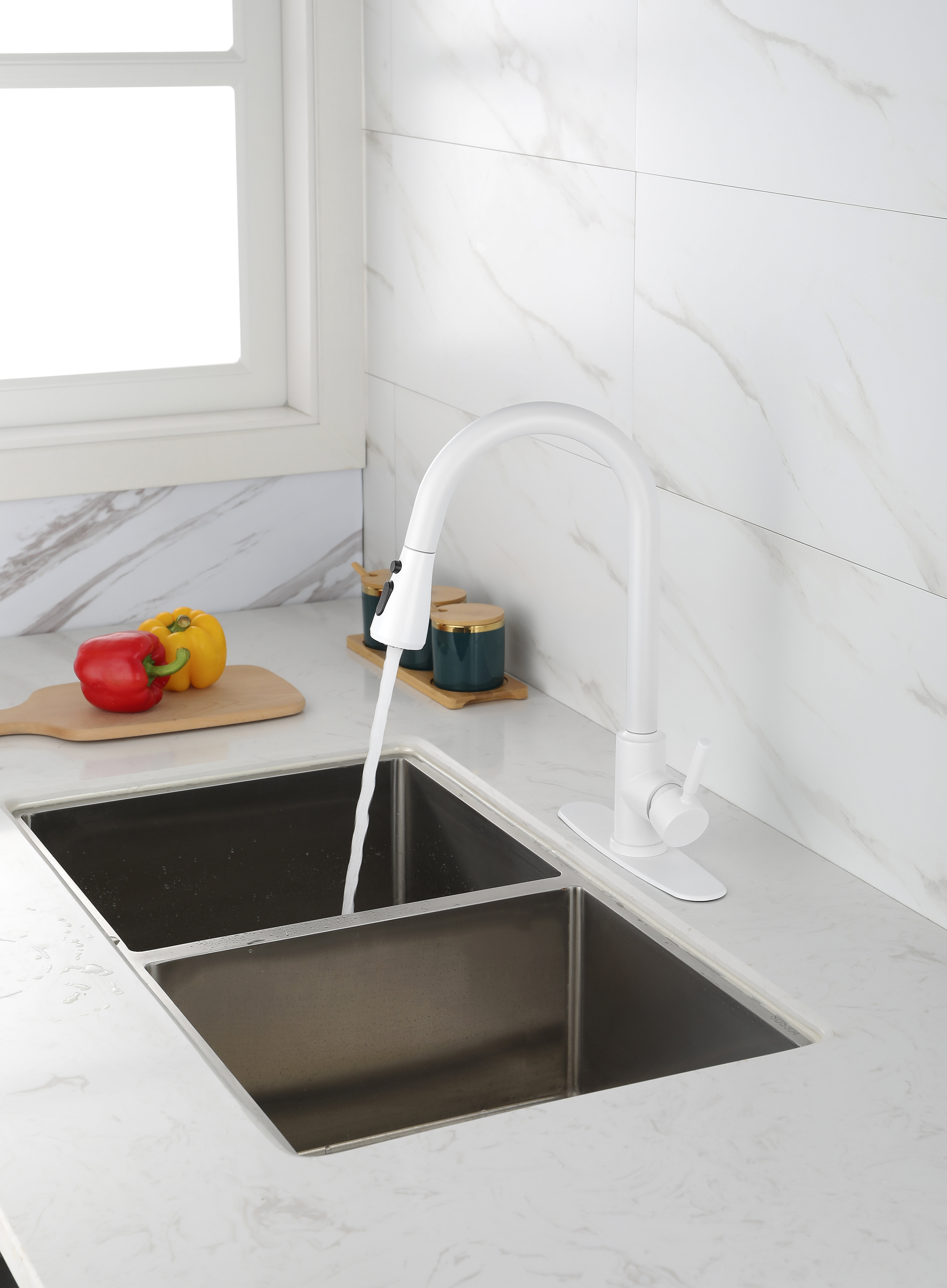 Dilon Pull Down Kitchen Faucet | Wayfair