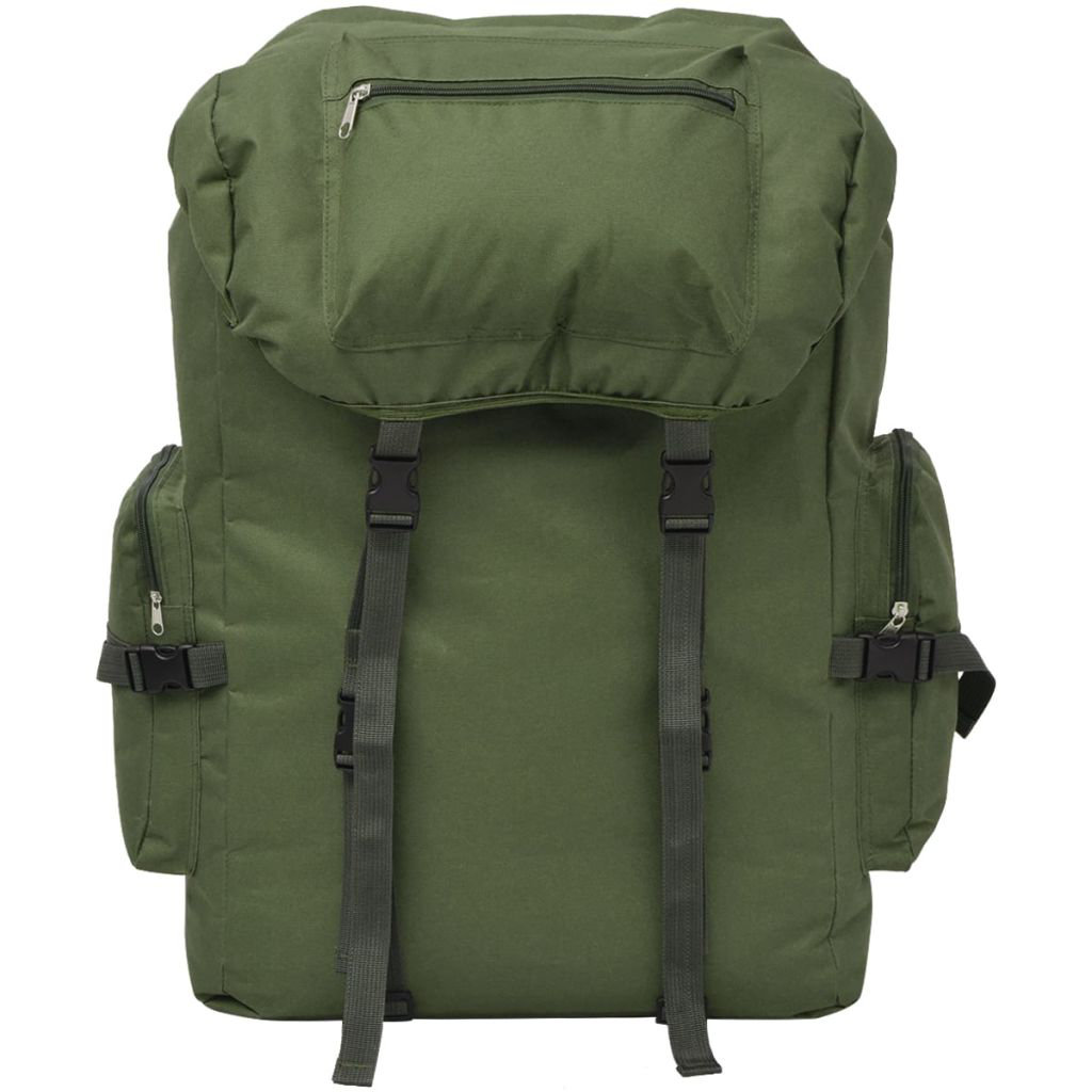vidaXL Army-Style Backpack 17.2 gal Green | Wayfair