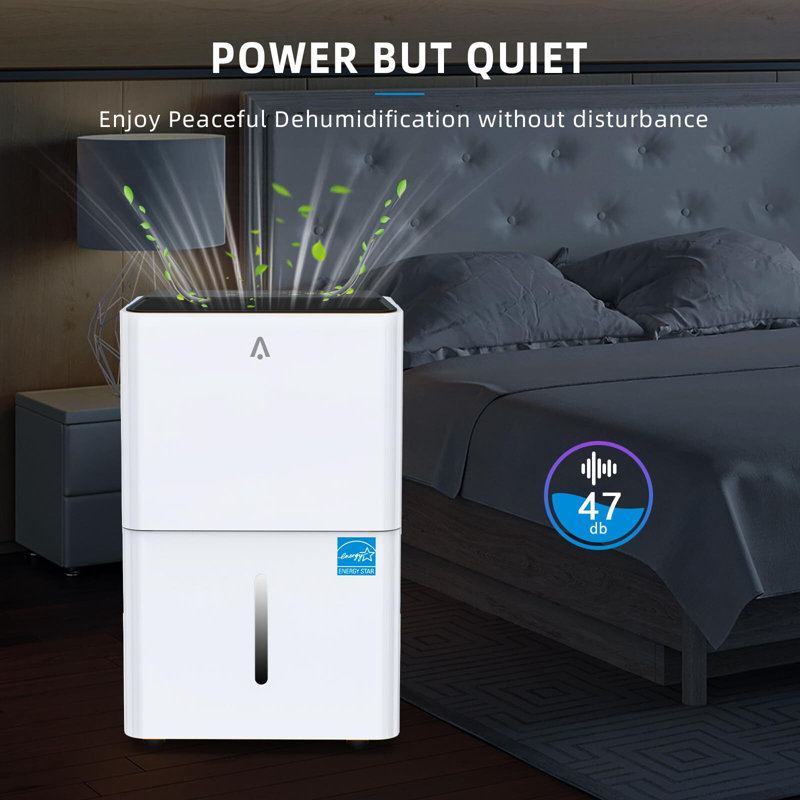 babevy 32 Pints Portable Dehumidifier For Basement 3,000 Sq.Ft | Wayfair