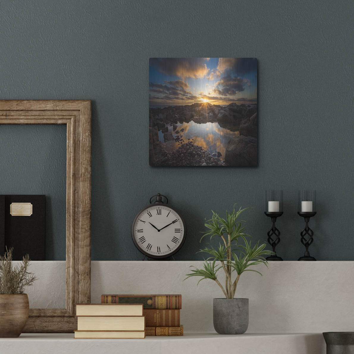 Winston Porter 'Cohasset Mirror' by Patrick Zephyr Metal Wall Art | Wayfair