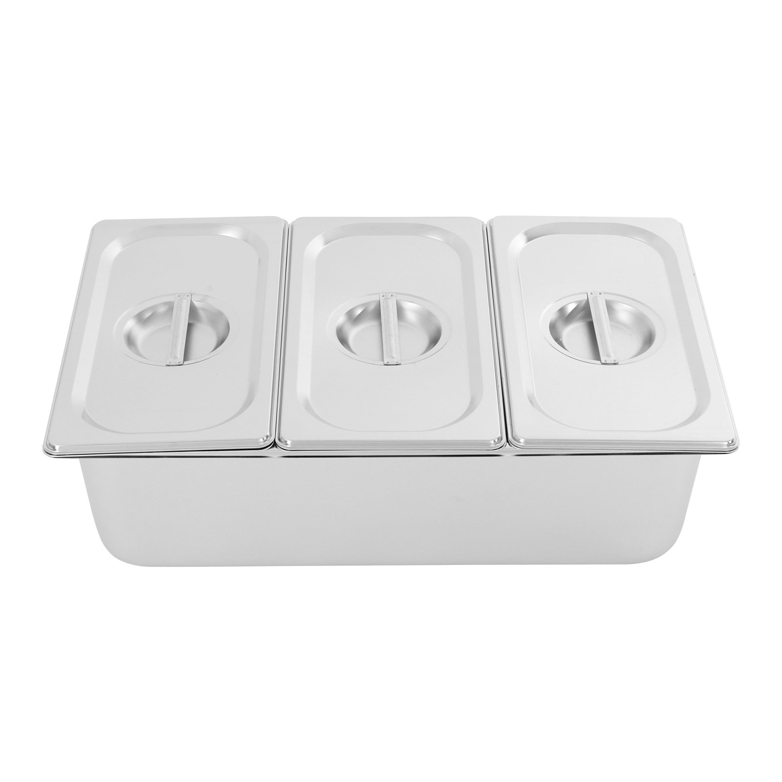 JOYDING Fruit Pan Large Stainless Steel Pan Food Storage With Acrylic ...