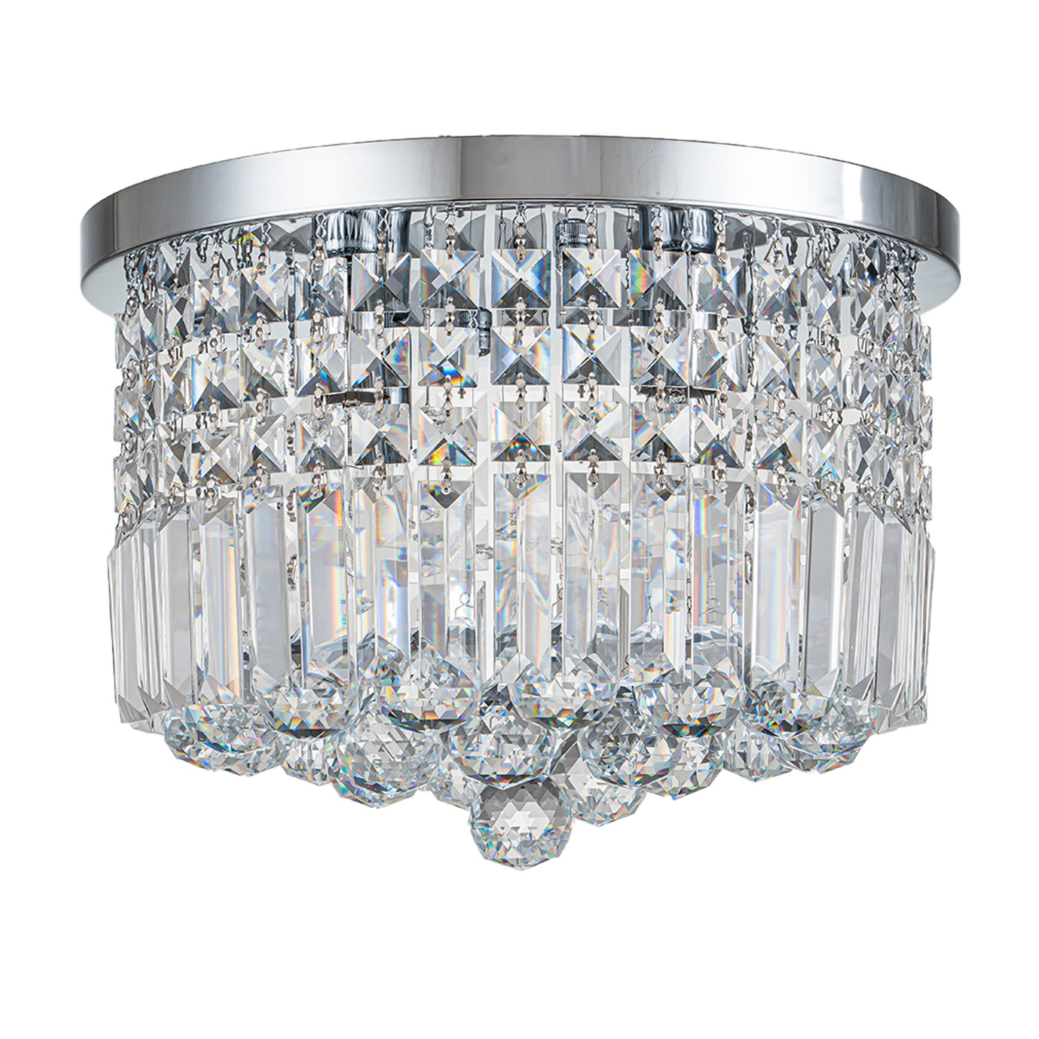 Mercer41 Lustre rond à intensité variable 4 lumières 14 po avec ...