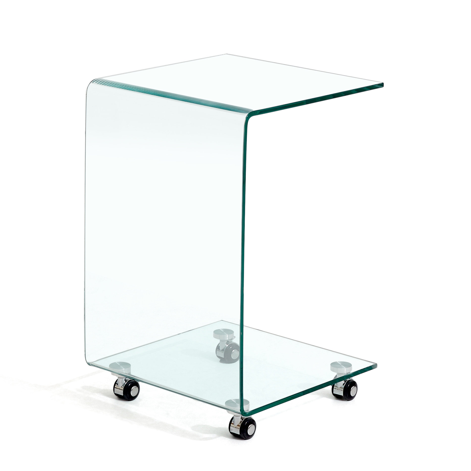 Ivy Bronx Clear Glass Trade Show Desk Table - Displays Products ...