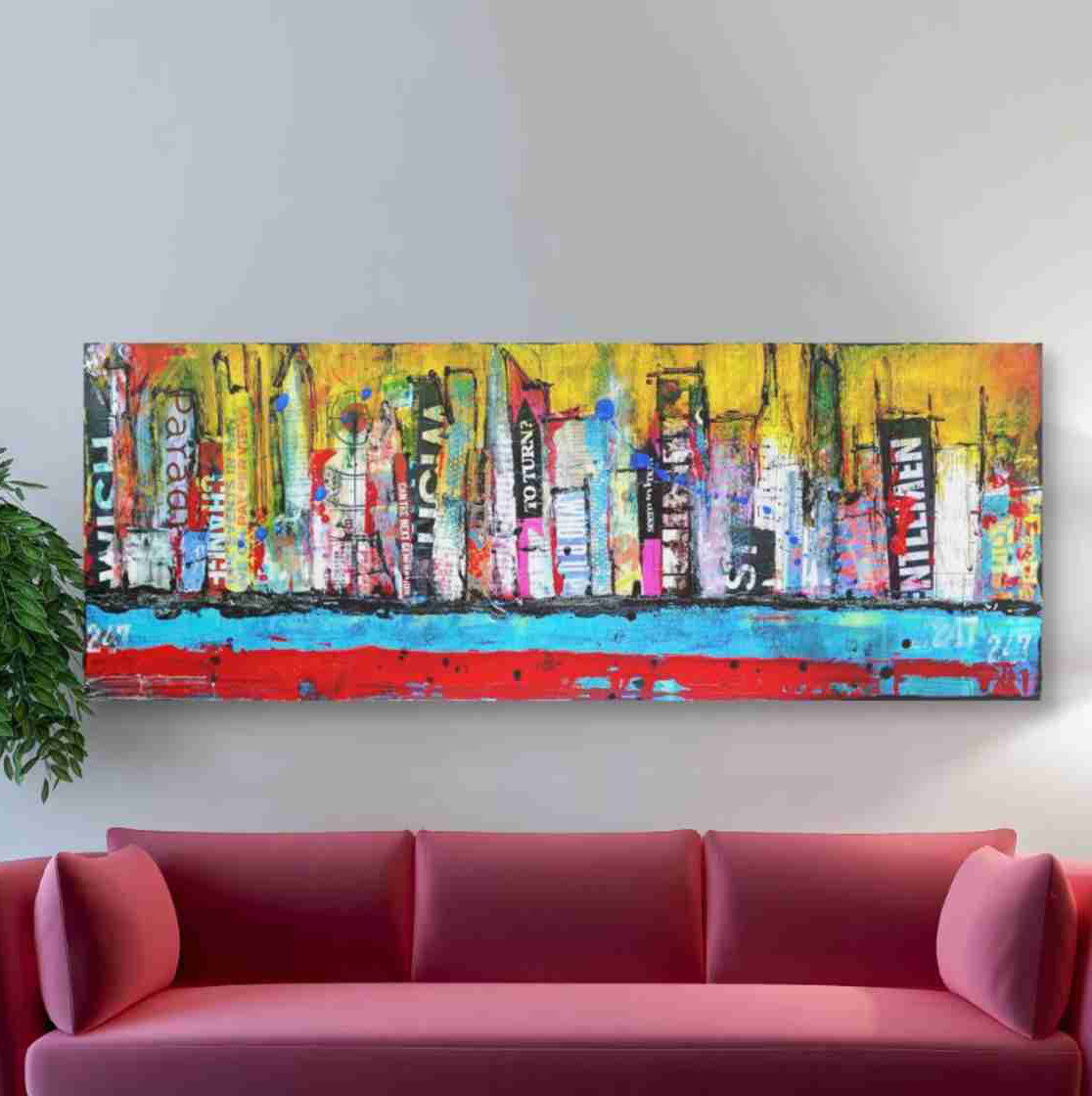 Epic Graffiti 'Skyline' By Erin Ashley, Canvas Wall Art | Wayfair