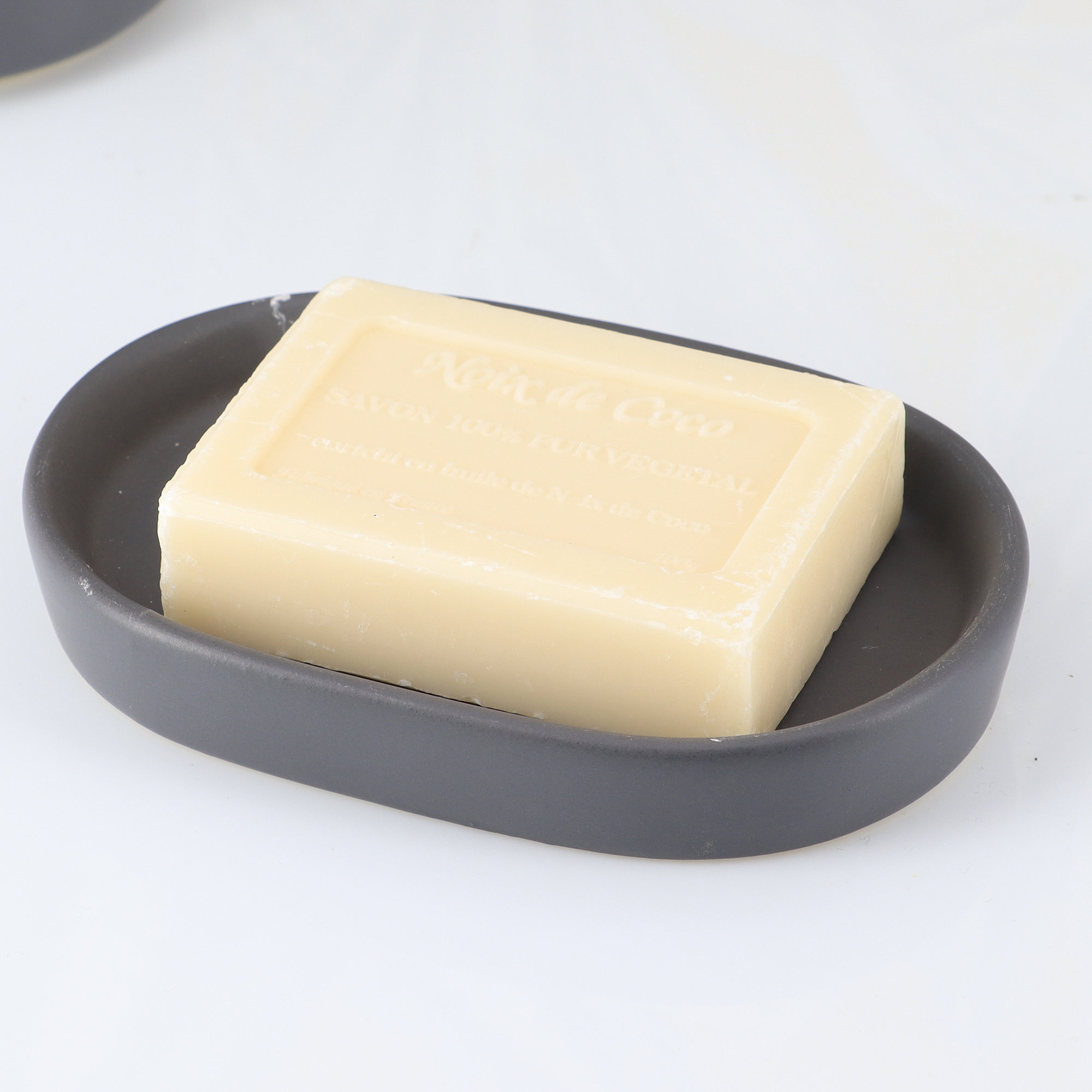 Evideco Smooth Elegant Stoneware Soap Dish Cup & Reviews | Wayfair