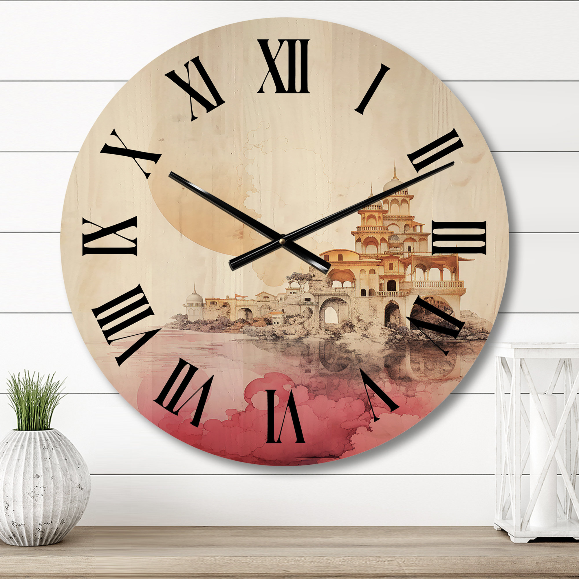 East Urban Home Charming Oriental City Boho Retro Illustration V ...