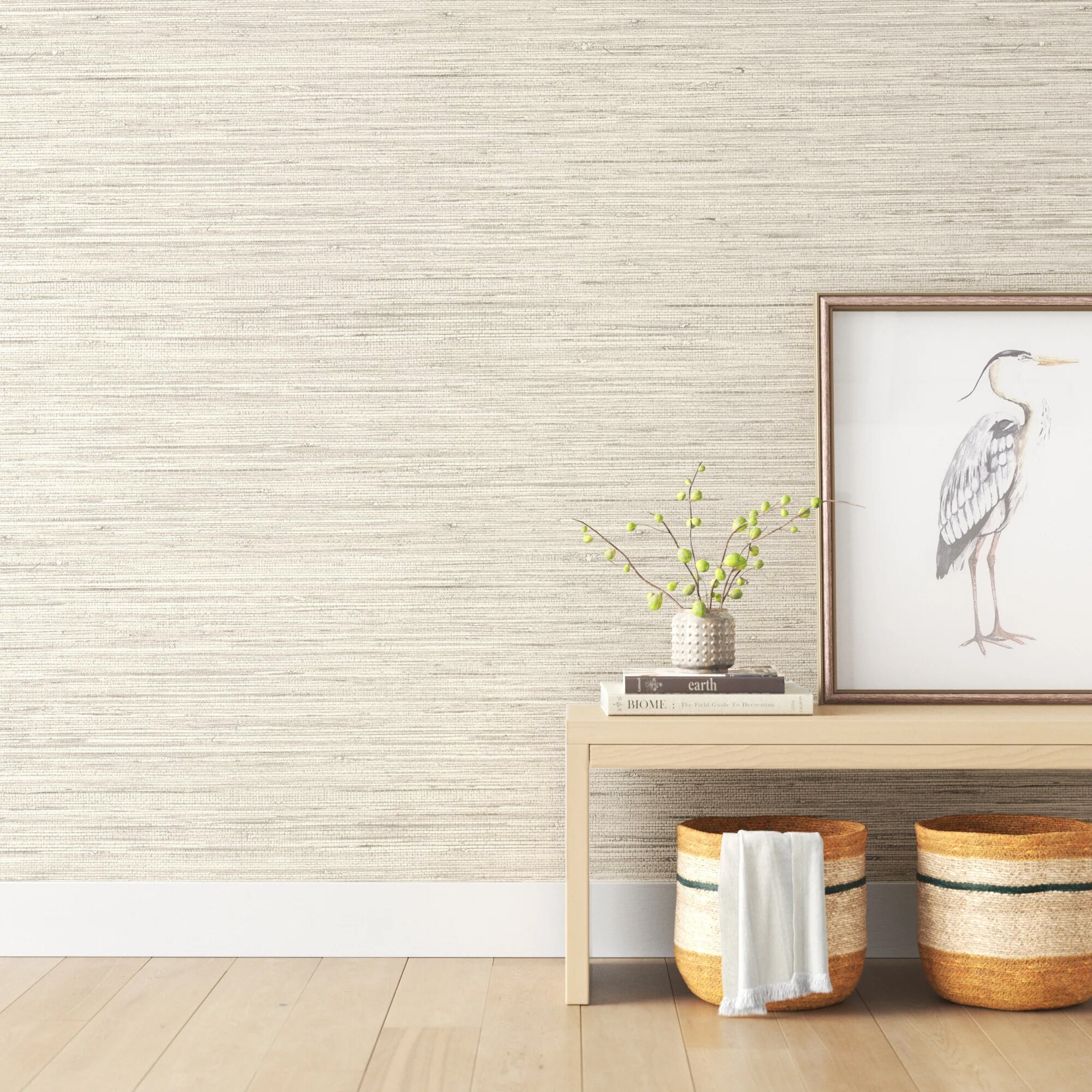 Sand & Stable™ Harold Grasscloth 24' x 36" Wallpaper & Reviews ...