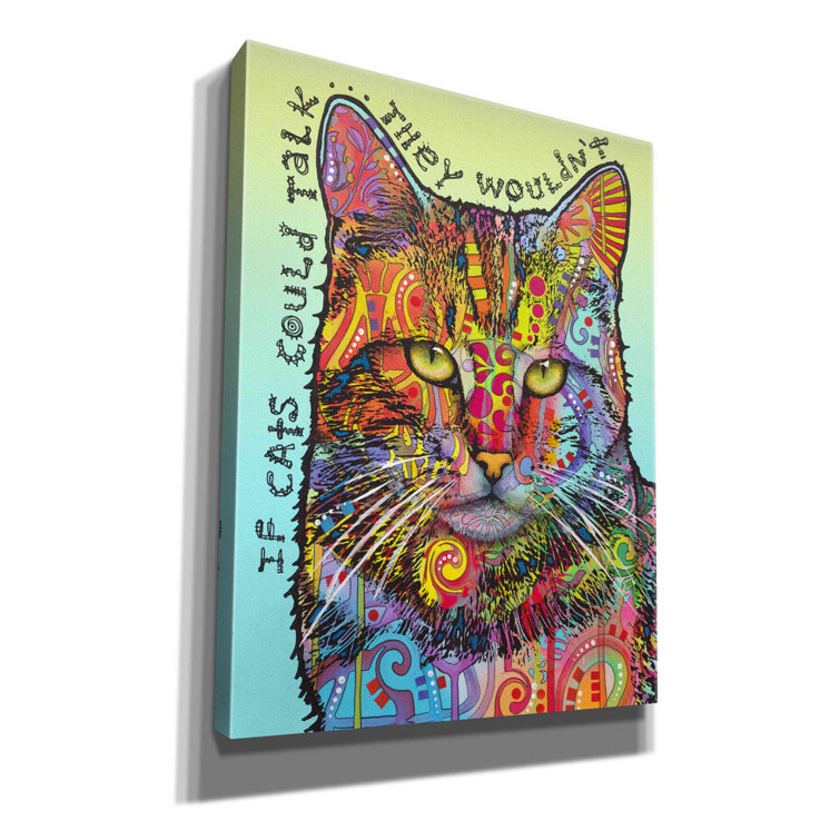 Red Barrel Studio® If Cats Could Talk On Canvas by Dean Russo Painting ...