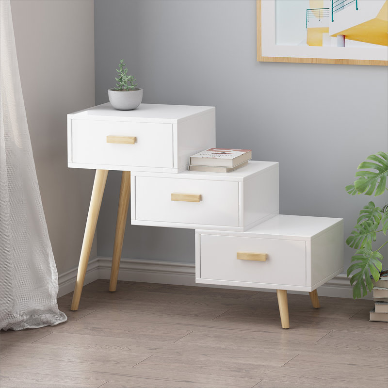 George Oliver Tarnell 3 DRAWER STAIR CABINET | Wayfair