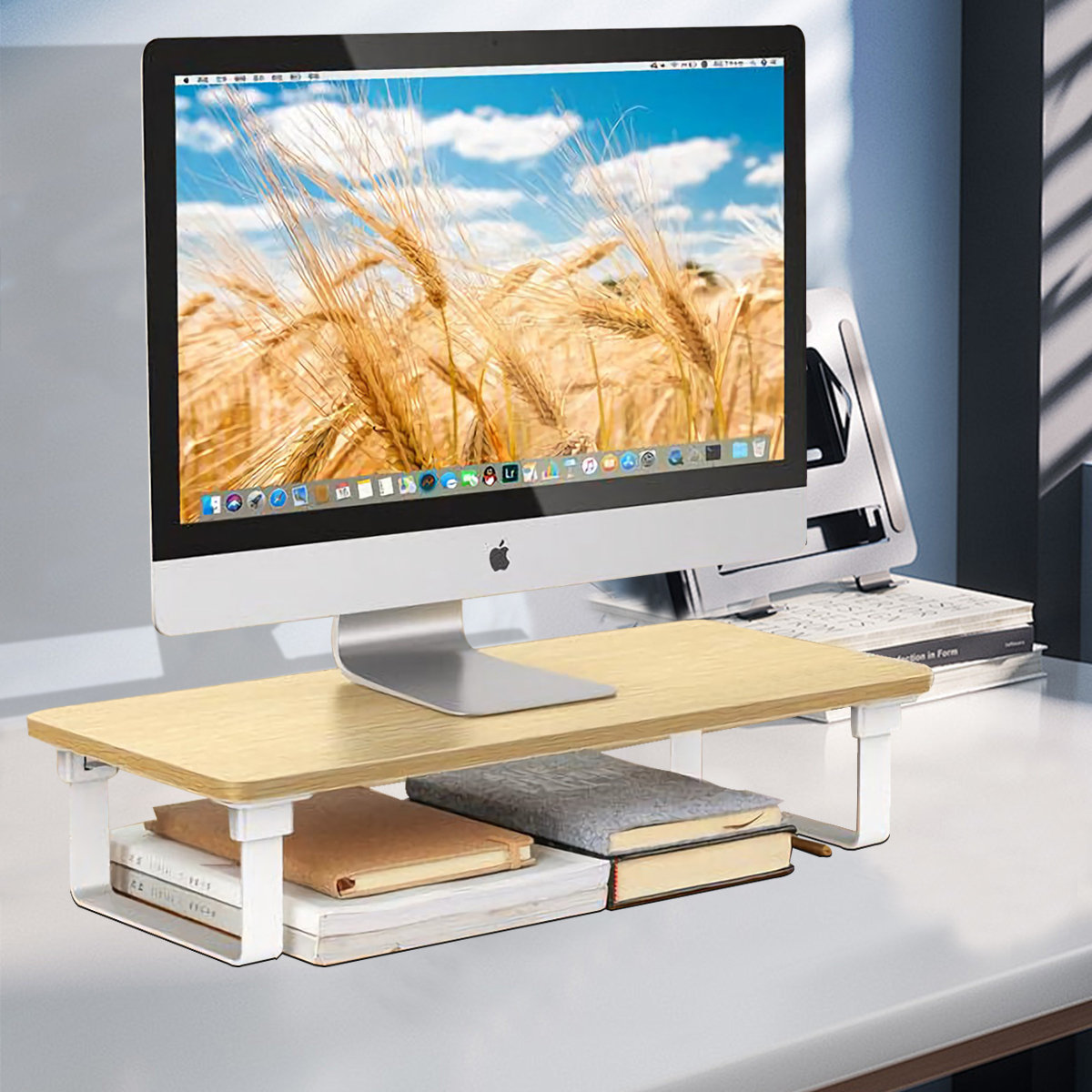 Hokku Designs Darosa Wood Monitor Stand - Wayfair Canada