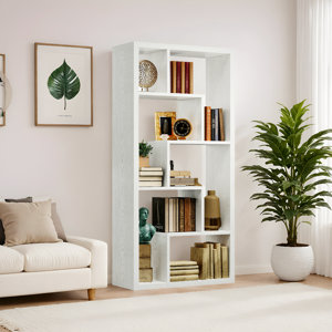 Ebern Designs 6 Cube Storage Bookcase, Open Shelf Simple Compartment ...