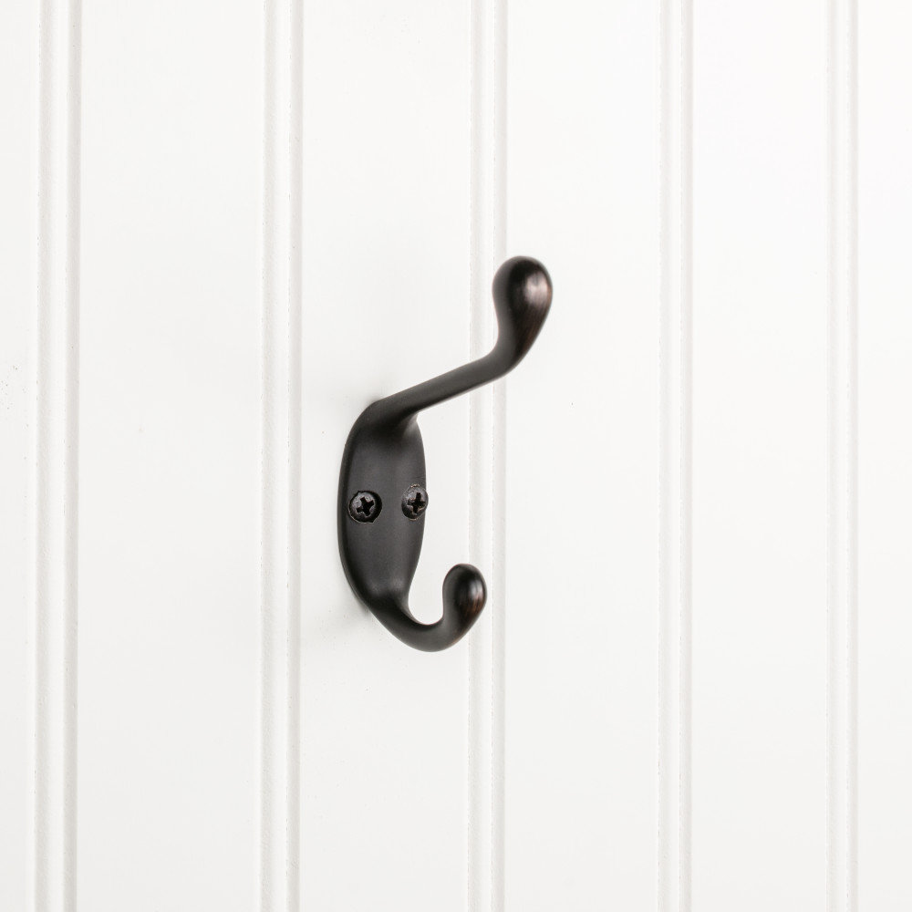 Elements by Hardware Resources 3-38 Double zinc wall mount hook. Finish ...