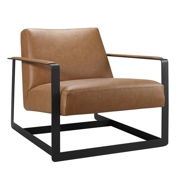 Modway Seg Vinyl Reception Chair | Wayfair