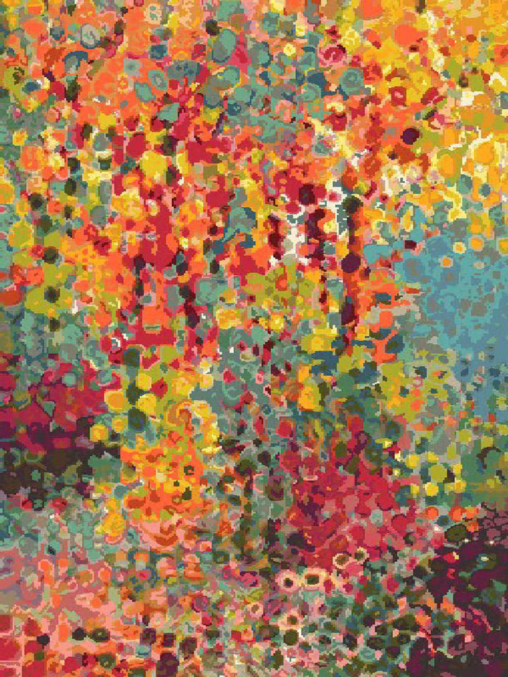 Ebern Designs Shirley Mills Artful Statement Red/Yellow Area Rug ...