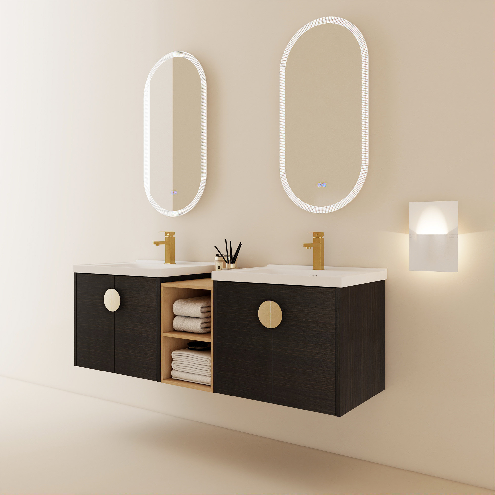 Hokku Designs Luxurious Bathroom Vanity With Soft Close Doors And ...