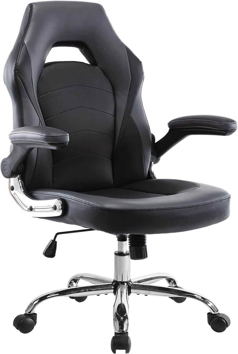 Inbox Zero Gaming Chair Ergonomic Desk Chair Computer Chair PU Leather ...