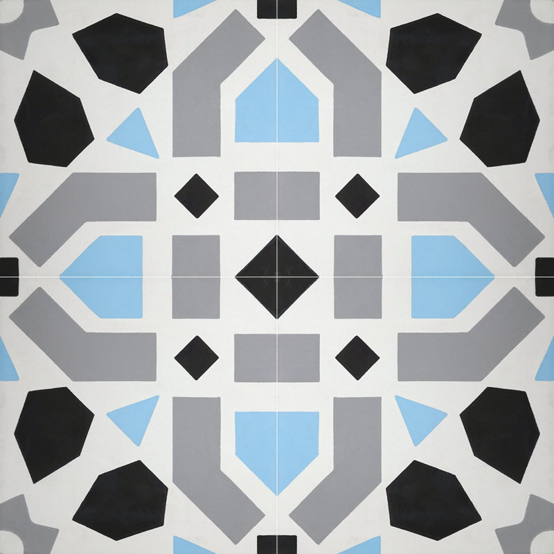 Moroccan Mosaic Tile House Azilal 8" x 8" Cement Patterned Wall & Floor ...