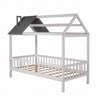 Ophelia & Co. Twin Bed, Wood House With Fence - Wayfair Canada