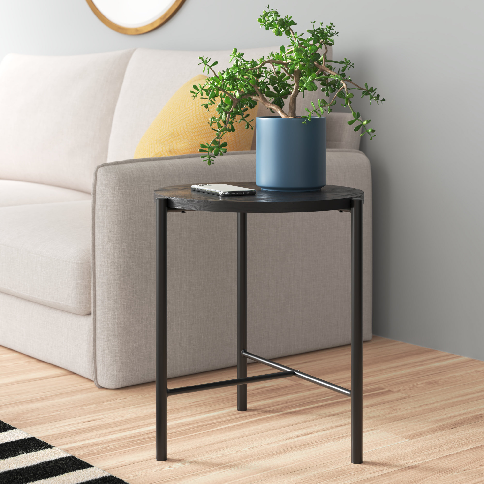 Ebern Designs 3 Legs End Table & Reviews | Wayfair