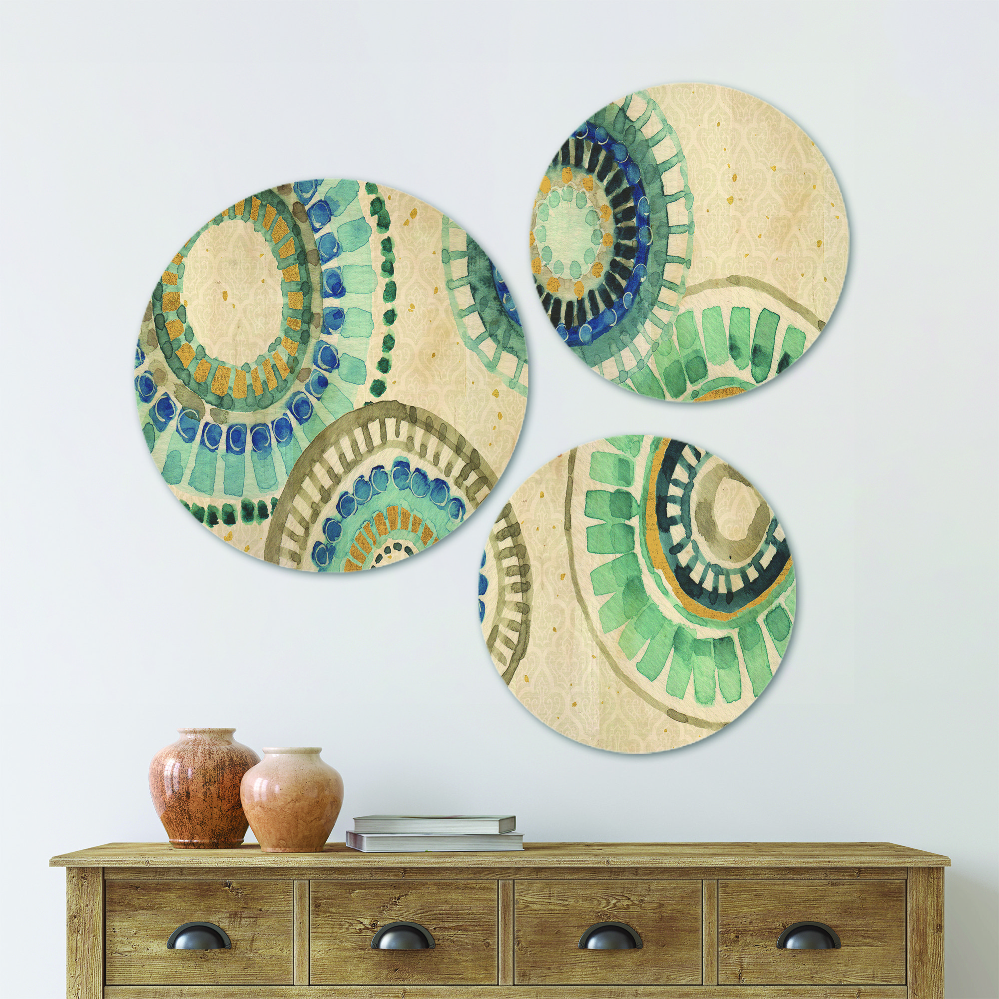 East Urban Home Designart 'Modern Gold Timetable II' Mid-Century Modern ...