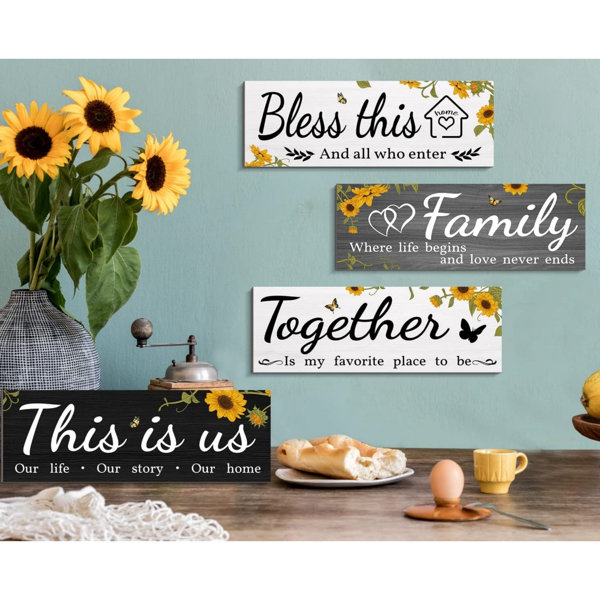 Gracie Oaks Handmade Solid Wood Text Wall Decor | Wayfair