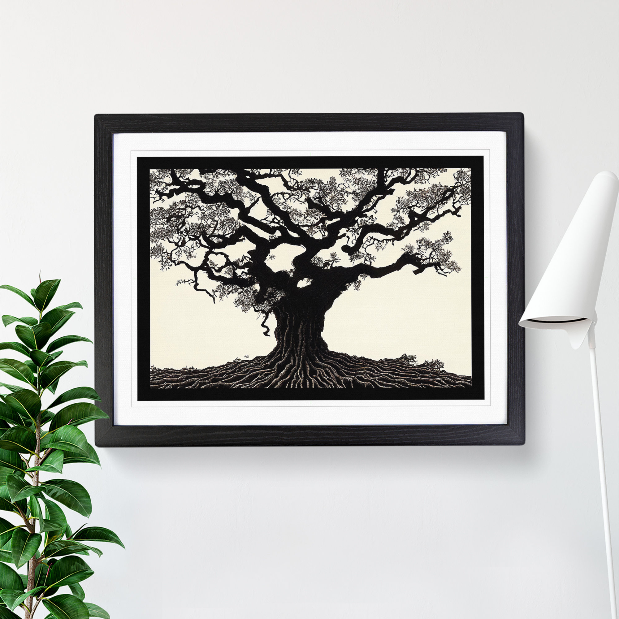17 Stories Cosmopolitan Oak Tree - Picture Frame Graphic Art | Wayfair ...