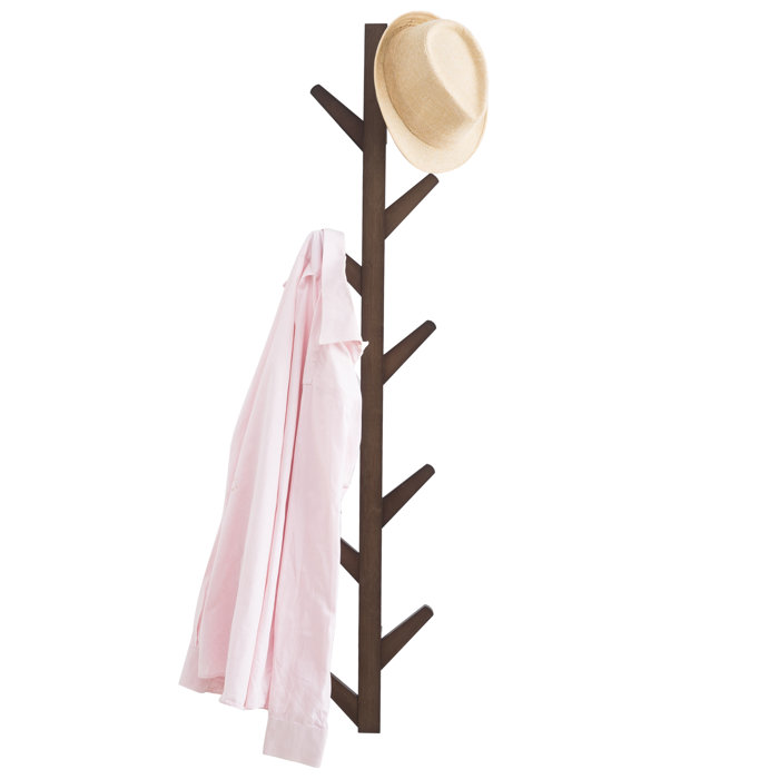 Latitude Run® Solid Wood Wall 10 - Hook Coat Rack & Reviews | Wayfair