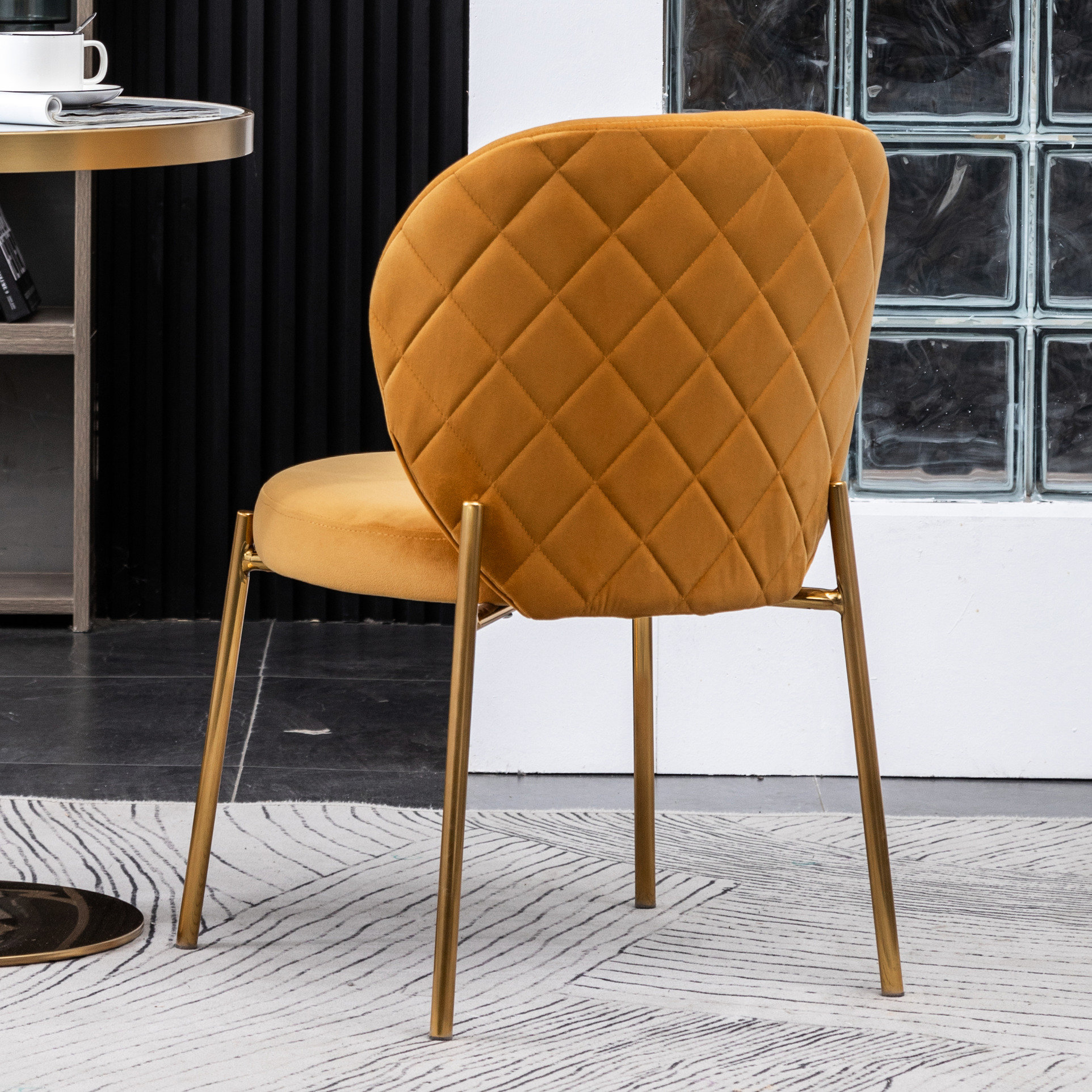 Latitude Run® Dining - White Round Table For Two Diners & Rubberwood ...