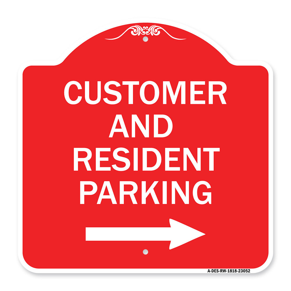 Signmission Designer Series Sign - Reserved Parking Sign Customer And ...