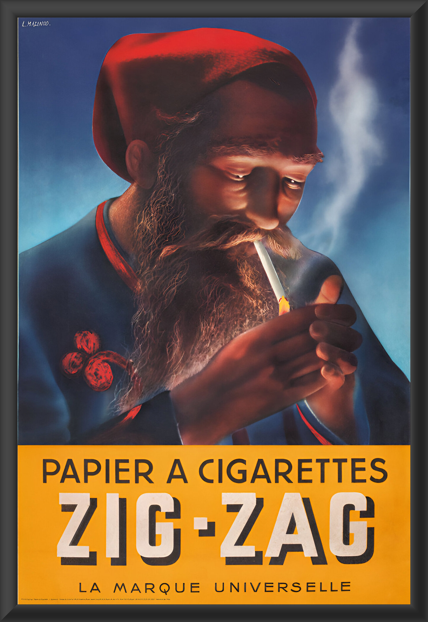 Winston Porter Zig Zag - Papier A Cigarettes Vintage Advertisement ...