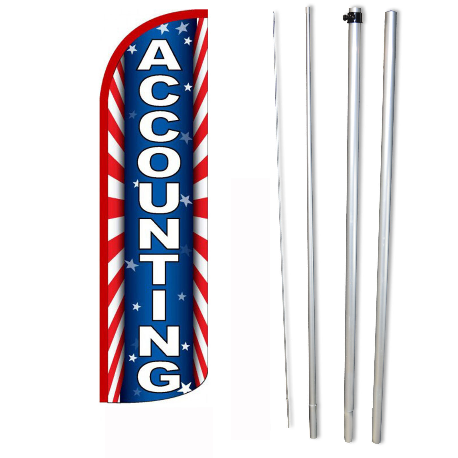 NeoPlex Accounting Polyester 180 x 38 in. Flag Set | Wayfair