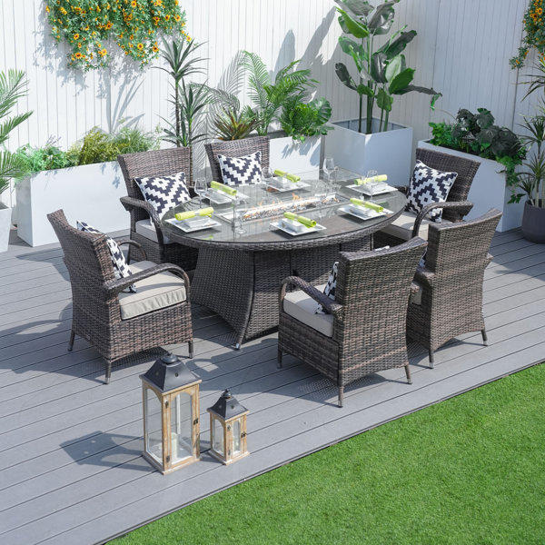 Oval Patio Dining Sets You'll Love | Wayfair