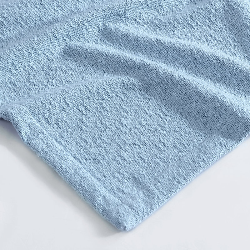 Nautica Ripple Cove Solid Cotton Blanket & Reviews | Wayfair