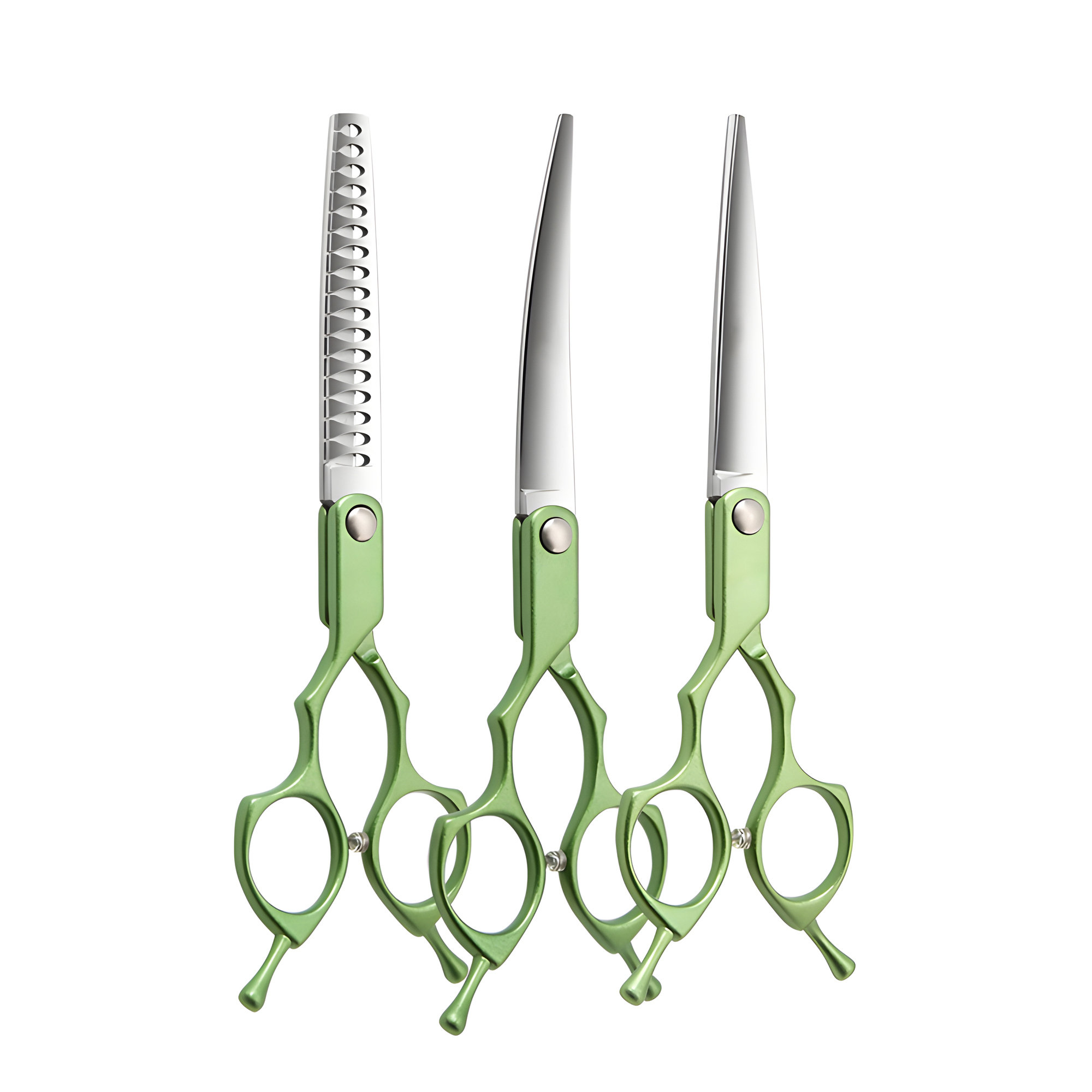 NUODA Three Piece Set Of Straight Scissors, Curved Scissors, And ...