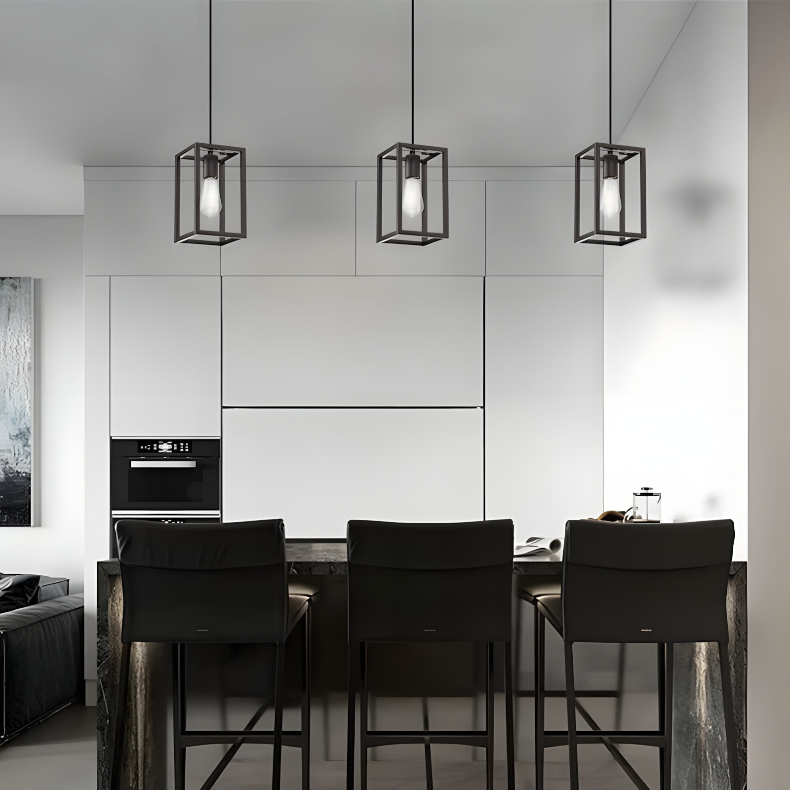 17 Stories Adjustable Rustic Farmhouse Pendant Light With Metal Cage ...