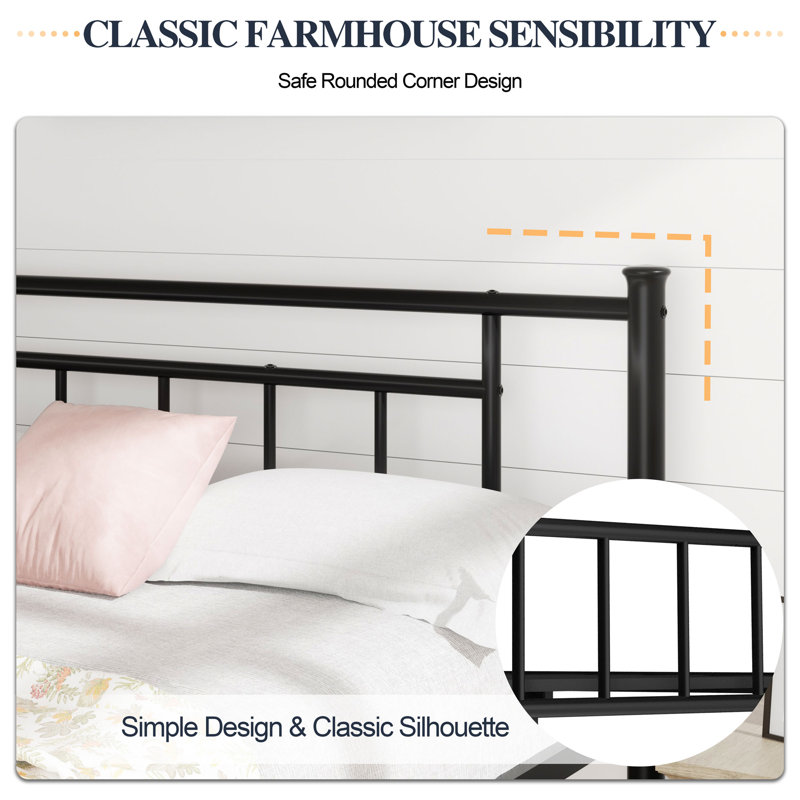 Ebern Designs Uliano Metal Platform Bed & Reviews | Wayfair