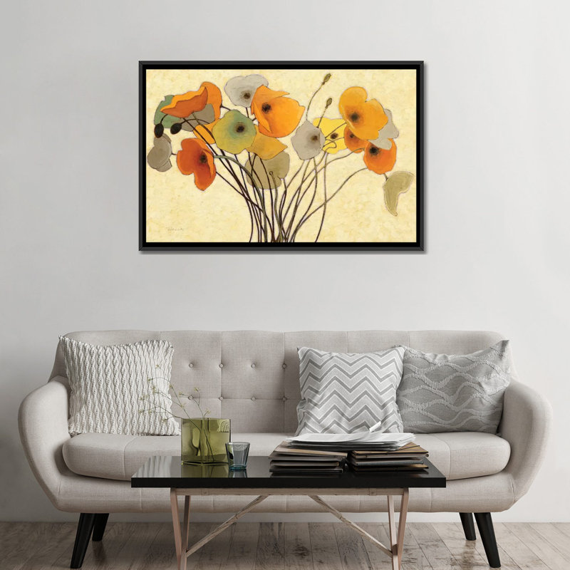 Alcott Hill® Pumpkin Poppies I On Canvas by Shirley Novak Gallery ...