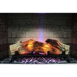 Red Barrel Studio 28 Inch Electric Fireplace: Multicolor Flame Effects ...