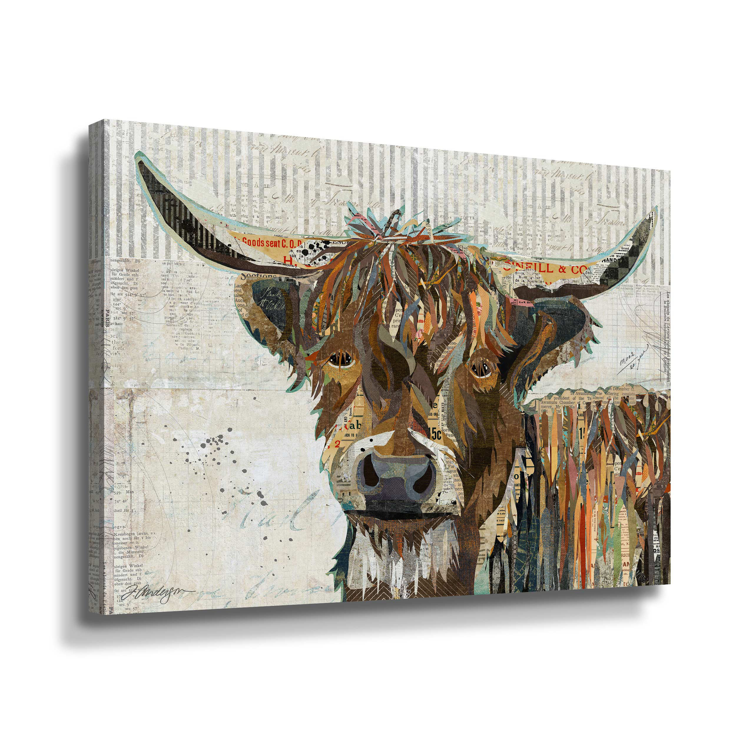 Union Rustic Highland Cow - Painting on Canvas & Reviews | Wayfair