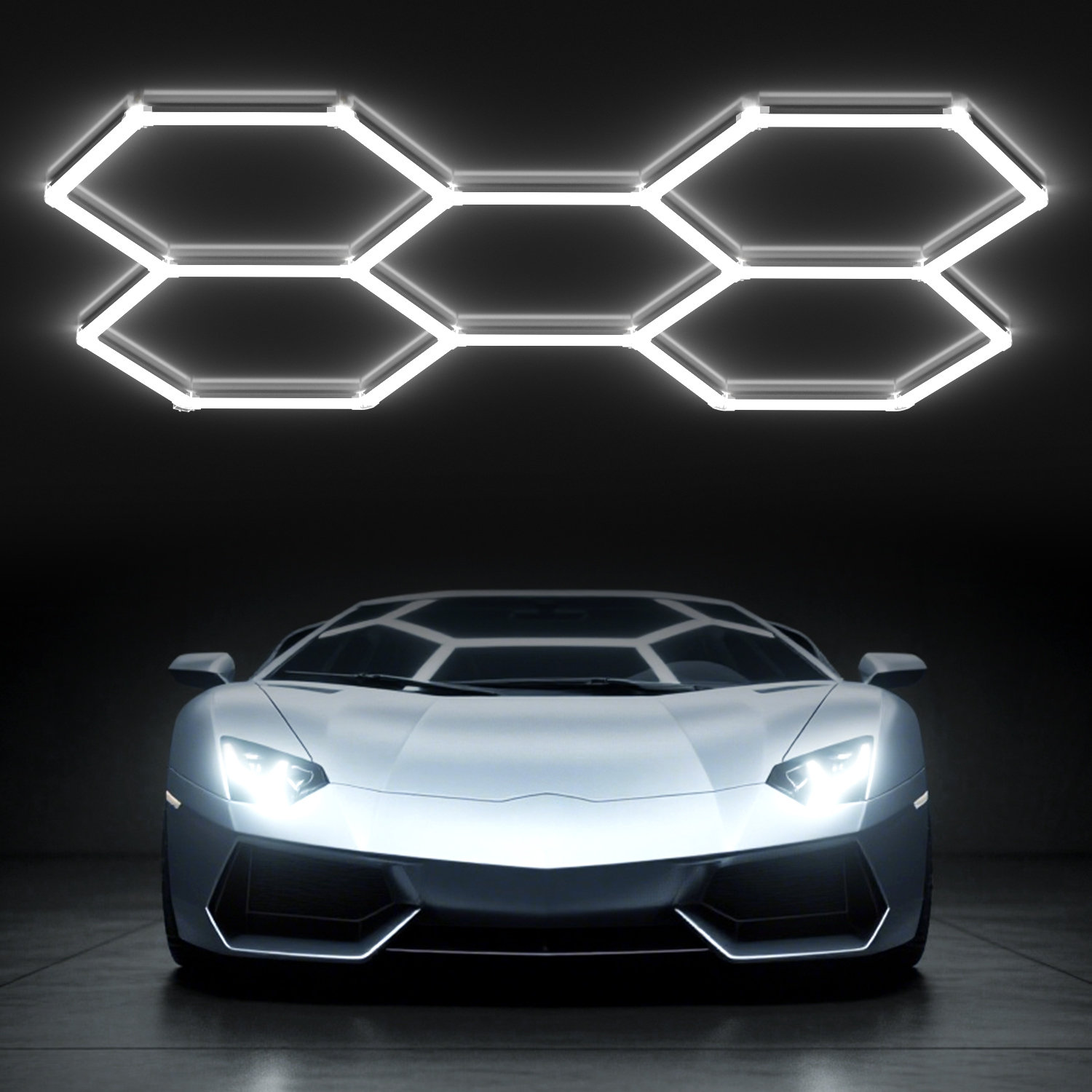 Wrought Studio Modern Hexagon LED Ceiling Light, DIY Honeycomb Design ...